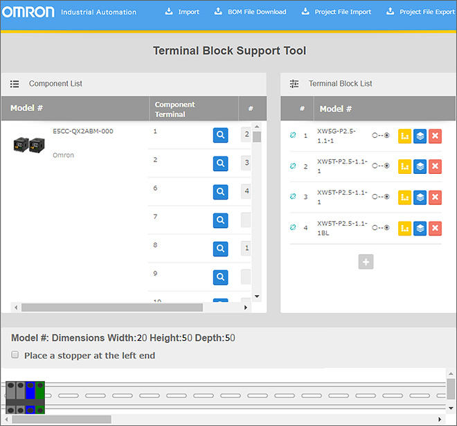 Reduce Work with Terminal Block Support Tool | OMRON Industrial Automation